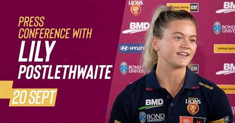 Aflw Player Lily Postlethwaite 2019 Bigfooty Forum