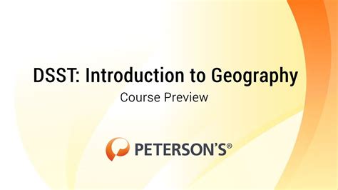 Petersons Dsst Introduction To Geography Course Preview Youtube