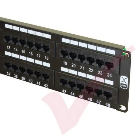 Excel Port Cat E Patch Panel Black Patchsave Solutions