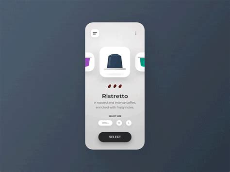 Coffee Gui App Animation Brief On Behance