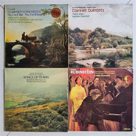 Hyperion Classical Music Vinyl Lp Records Clarinet Vocal Songs Piano Audiophile Hobbies And Toys