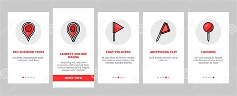 Location Pin Map Point Onboarding Icons Set Vector Stock Illustration Illustration Of Vector