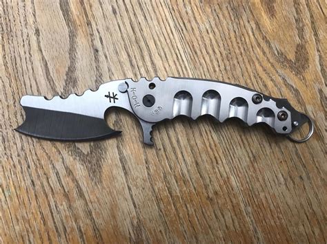 Todd Heeter Mow Man If War Axe Chopper Knife With 3v Blade 1887560459