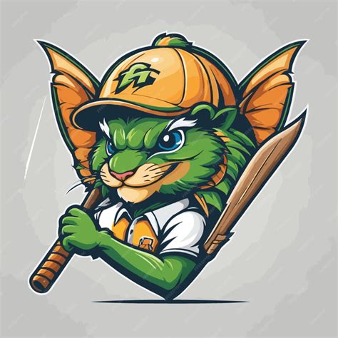 Premium Vector Cricket Mascot Vector On A White Background