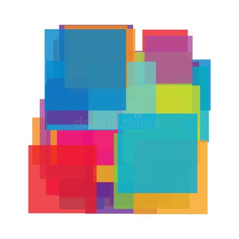 Random Rectangles Structure Vector Composition Pattern Stock Vector