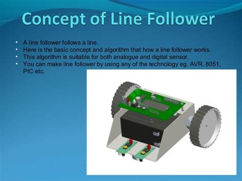 concept and algorithm of line follower