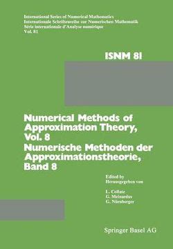 Libro Numerical Methods Of Approximation Theory Numerische Methoden Der Approximationstheorie