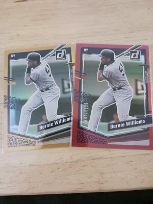 2023 Donruss Base Holo Red 2023 And Orange 195 Bernie Williams