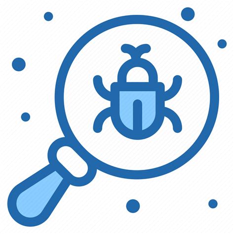 bug insect magnify scan virus icon download on iconfinder