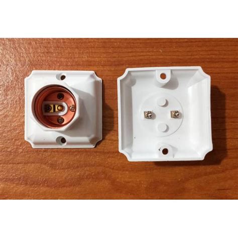 Jual Rumahan Lampu Tempat Lampu Fitting Lampu Plafon Segi 4 Mikotek