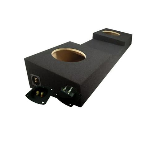 Car Stereo Subwoofer Box Reg Cab Console Truck Dual 10 Speaker Sub