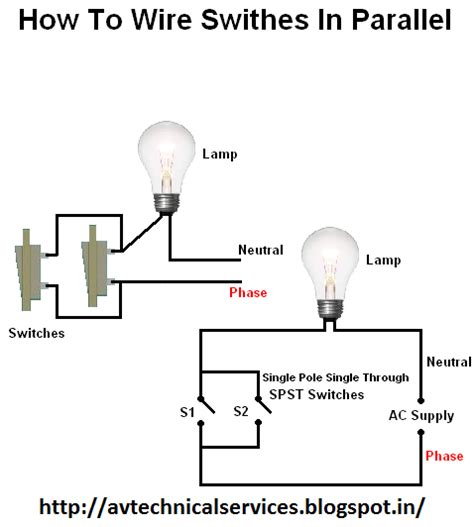 How To Wire Switches In Parallel AV TECHNICAL SERVICES