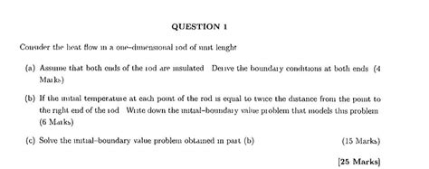 Solved Consider The Lieat Flow In A One Dmensional Iod Of