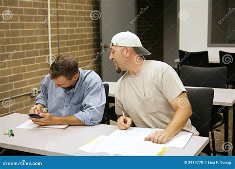 Adult Ed Copying Stock Photo Image Of Caucasian Highbabe 2914770