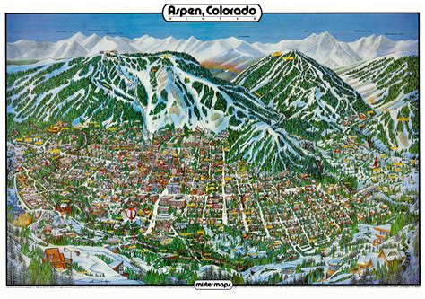 Aspen Colorado Map Aspen Trail Maps Ski Map Of Aspen