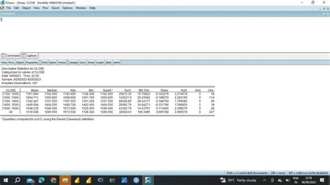 Megha Vamshi Reddy On Linkedin Descriptive Statistics Of Mandm Stocks