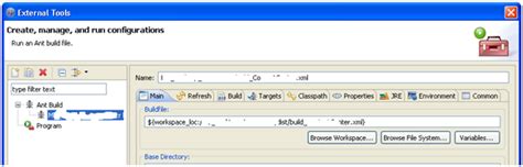 how to run ant build file from eclipse if no ant option in run