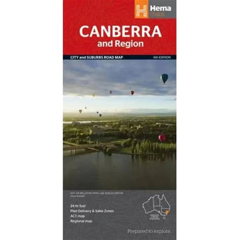 Canberra And Region Regional Map Hema Maps — Amd Touring