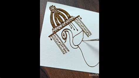 Premium Peacock Tutorial 🦚🦚 Viralshort Mehndidesign Art Youtube