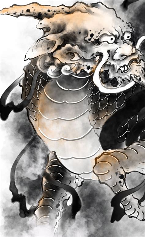 麒麟稿由龙画麒麟由龙