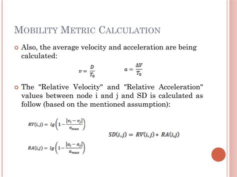 ppt a mobility metric based dynamic clustering algorithm for vanets