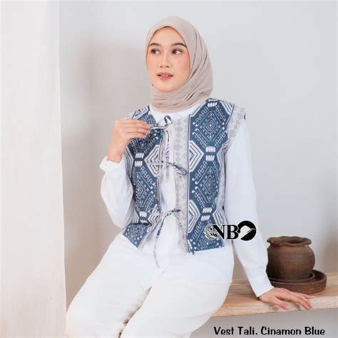Jual Batik Dua Putri Outer Batik Wanita Vest Rompi Batik Modern Shopee Indonesia