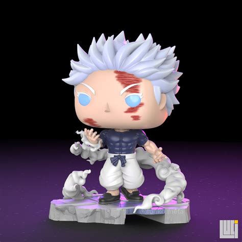 Artstation Jujutsu Kaisen Gojo Satoru Vs Sukuna Agito Mahoraga Pop