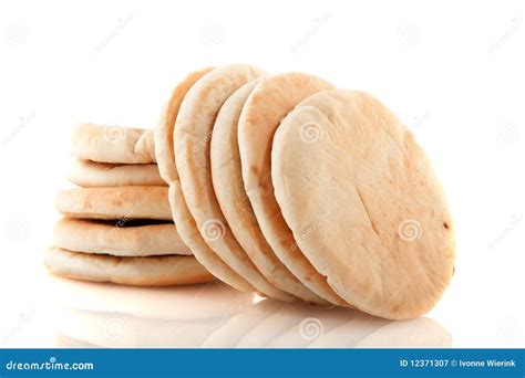 Pita Flat Bread Stock Image Image Of Food Pita Pile 12371307