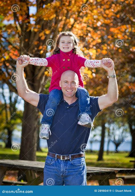 Daddy And Daughter Stock Image Image Of Jeans Cute 28980419