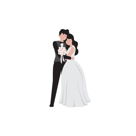 Free Wedding Couple Clipart Template To Edit Online