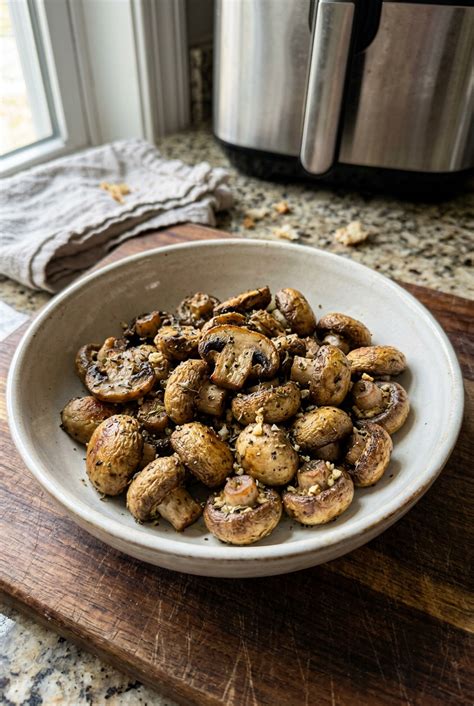 Airfryer Mushroom Recipe Crispy Garlic Parmesan