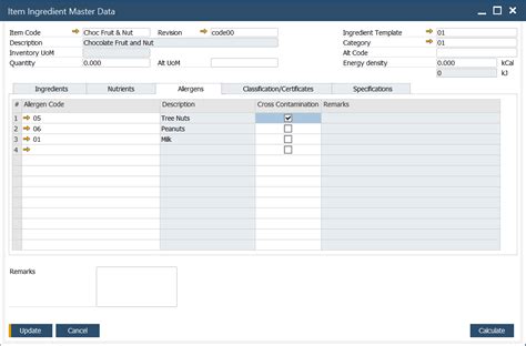 Item Ingredient Master Data Computec Learn