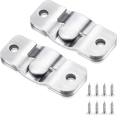 Lokatall Lot De 2 Paires De Supports De Fixation De Tête De Lit De 129