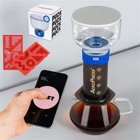 콜드브루커피 선물세트 Puckpuck 에어로프레스 커피메이커 얼음트레이 감도 깊은 취향 셀렉트샵 29cm