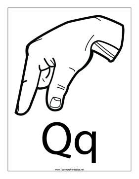 Asl Letter Q