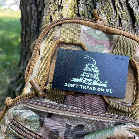 Dont Tread On Me Black Photolum Printed Patch 3 5x2 Ir Tools™