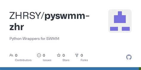 Github Zhrsypyswmm Zhr Python Wrappers For Swmm
