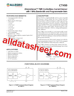 Ct450 H00mrsn08 Datasheetpdf Allegro Microsystems