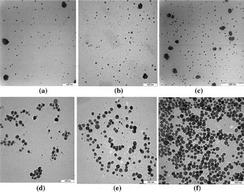 Tem Images During The Formation Of Ag Nanofluids Under Various Cycles