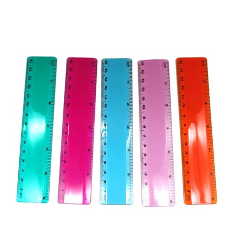 6 Inches Translucent Color Ruler Novoline Promotional Products