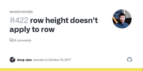Row Height Doesn T Apply To Row Issue Exceljs Exceljs Github