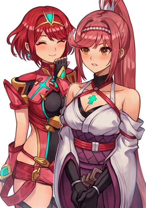 Pyra And Glimmer Xenoblade Chronicles And 3 More Drawn By 20060715