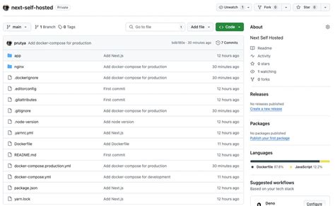 how to deploy a next js app to a vps on hetzner using docker and github