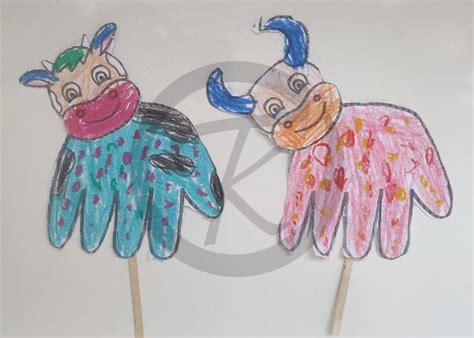 BoĞa Ve İnek Kalipli Kukla Sanat EtkİnlİĞİ Okul Öncesİ Okul Öncesİ Etkİnlİkler