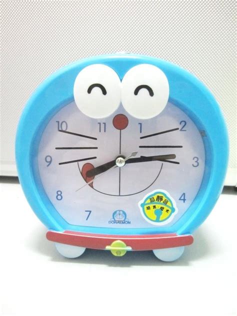 Blue Plastic Alarm Table Clock Doraemon Shape Round At ₹ 110 Piece In New Delhi