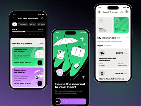 Insurance Mobile App Iosandroid Ui Mobile App Design Mobile App Design Inspiration Mobile App