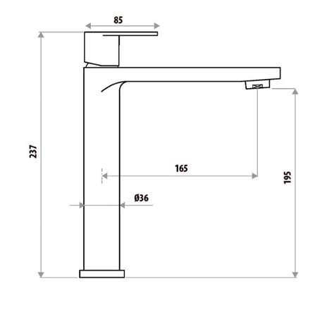 Buy Online The Gabe Leva Chrome Tall Basin Mixer In Melbourne