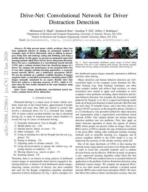 Drive Net Convolutional Network For Driver Distraction Detection Deepai