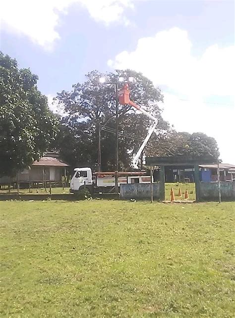 Macapaluz Comunidade Do Ambé Recebe Novas Luminárias Prefeitura