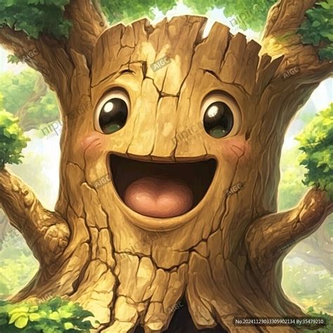 Ai创作图树爷爷 微笑树干 发牙的大树 Q版树 树上的卡通像 Q版树木 大树吉祥物 杨树吉祥物 卡通树干素材 长眼睛的树 大树医生 树洞树眼 树妖树怪 树木吉祥物 榕树吉祥物 昵图网